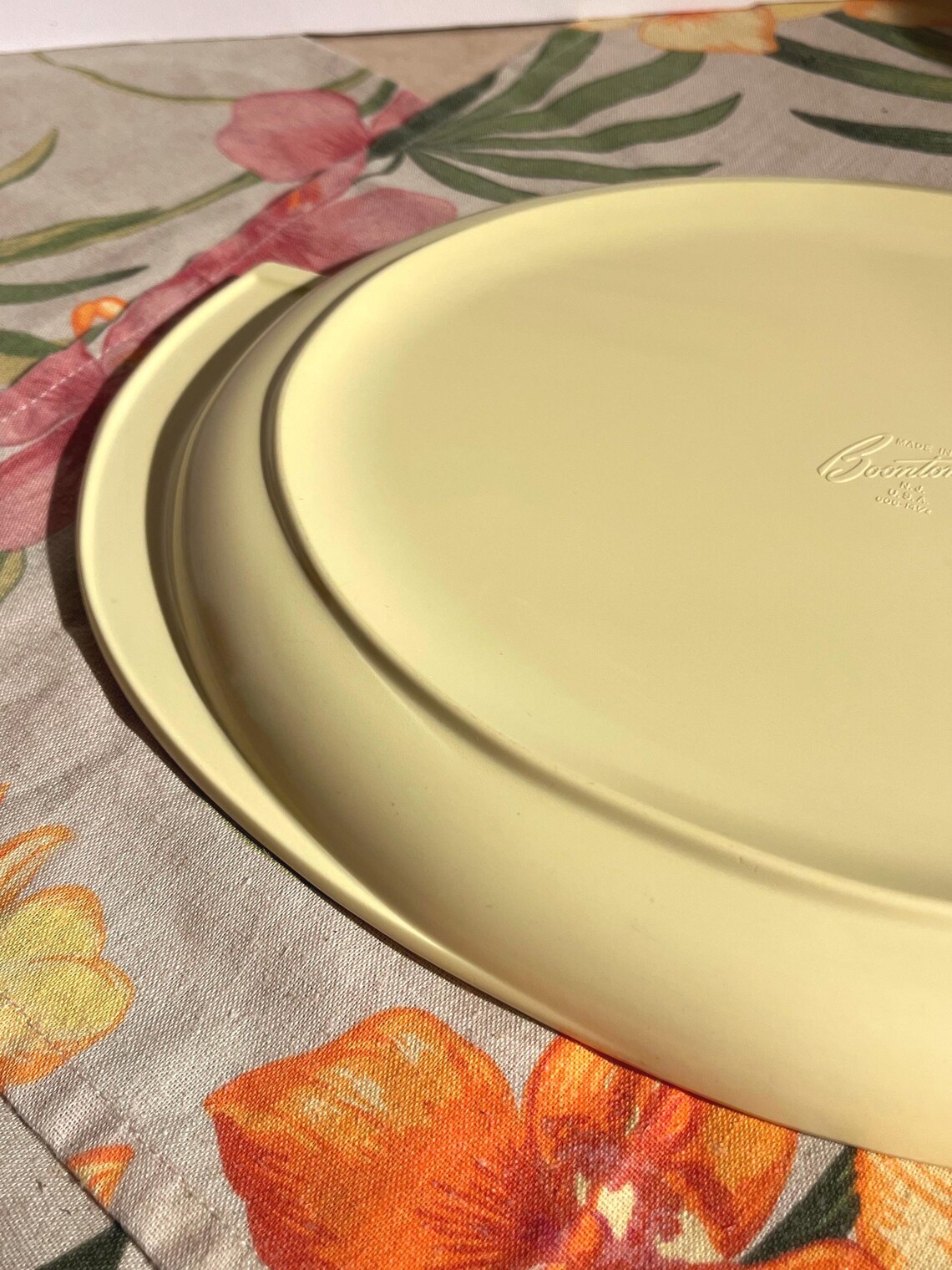 Vintage Mid Century 1950’s Booton Ware Yellow Melamine Oval Platter - Etsy