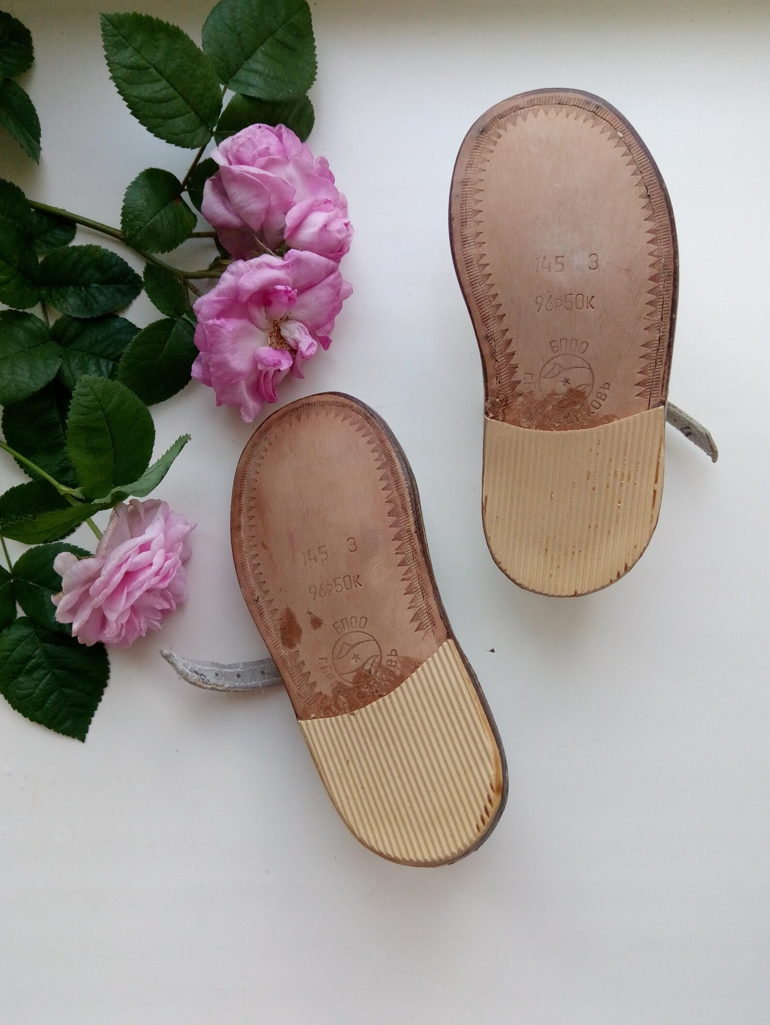 White Vintage Soviet Children Shoes Leather Sandals Baby Shoes Girl ...