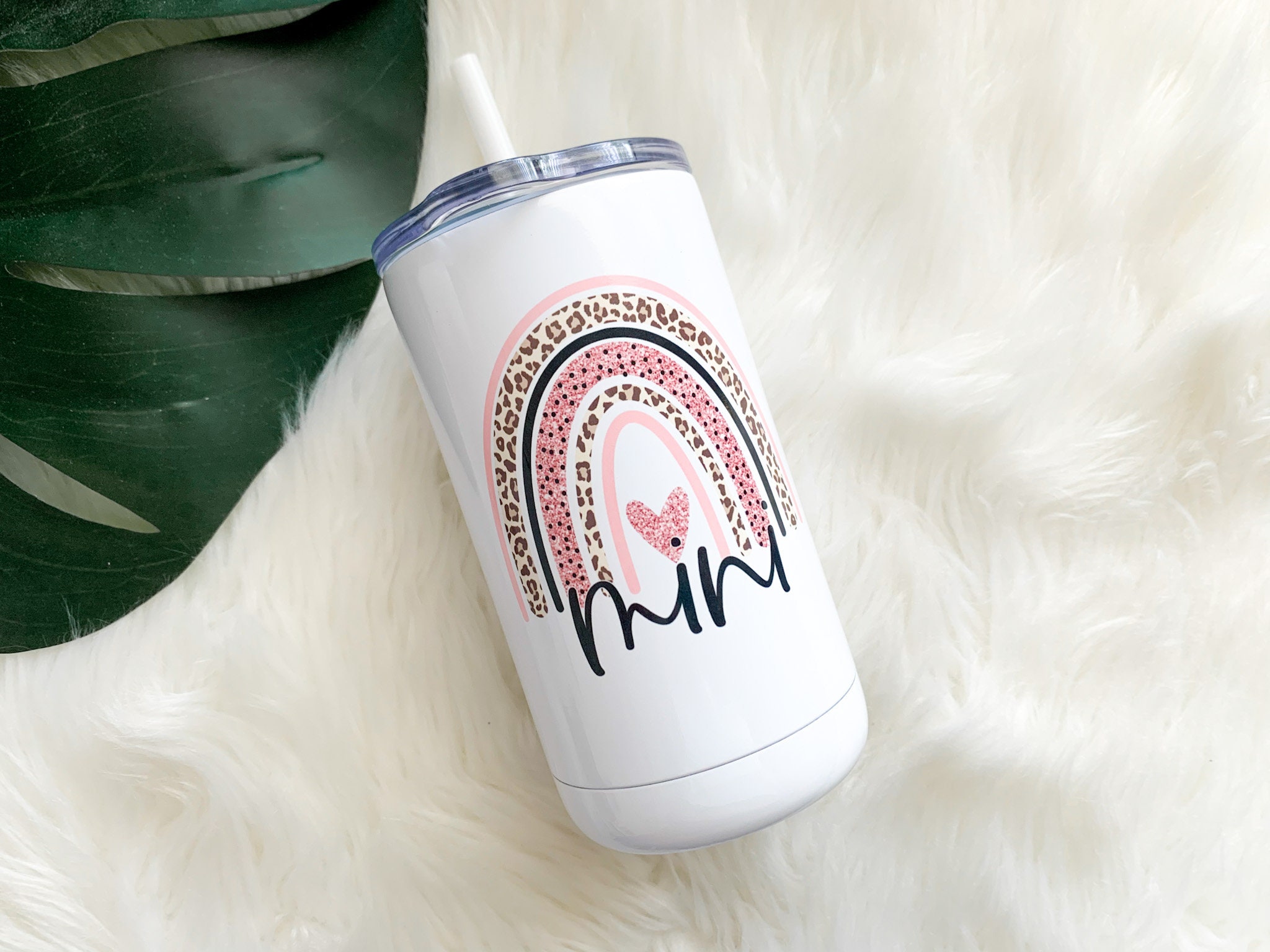 Rainbow Mini Sippy Cup Mama and Mini Tumblers Gift for - Etsy