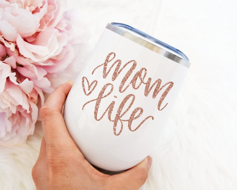 Mom Tumbler Mom Life Tumbler With Straw Personalized Travel Etsy