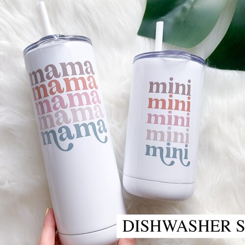 Mommy Mama And Me Mini Tumbler Set Chaos Coordinator Creator Etsy