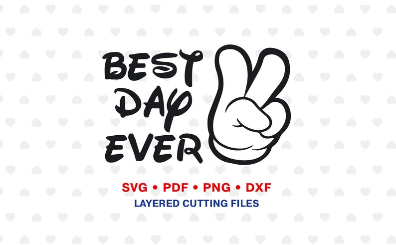 Mickey Mouse Peace Sign SVG