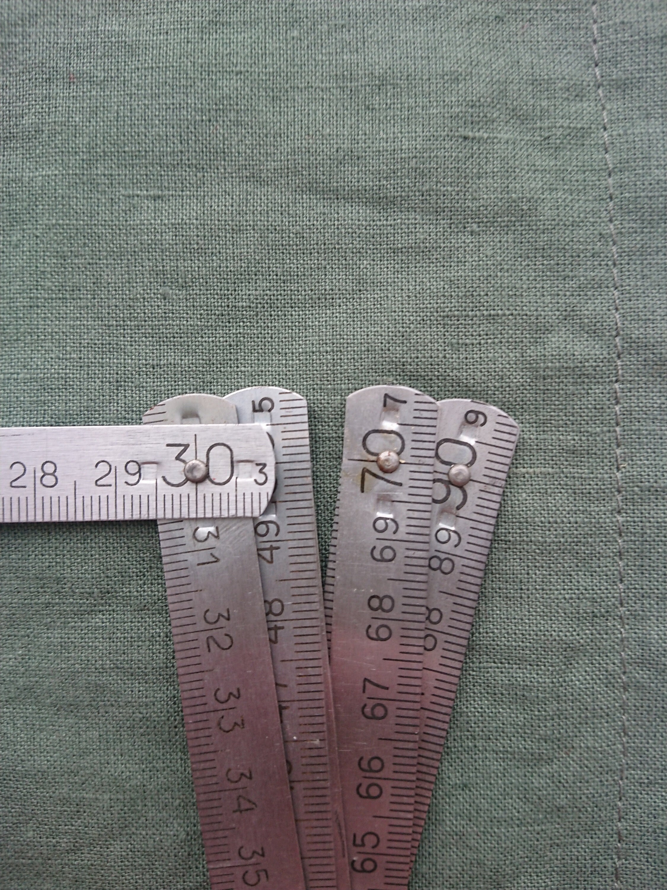 Tools Soviet Metal Ruler 1 meter folding rule Soviet vintage folding ...