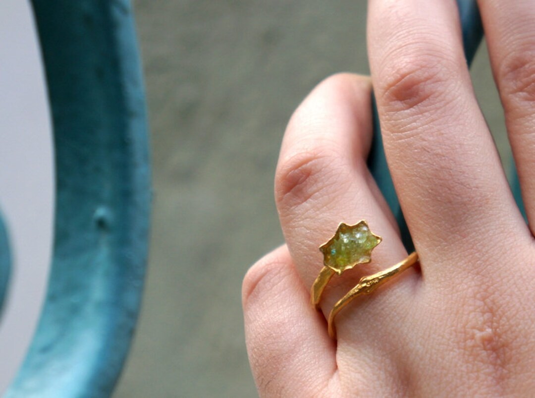 Anillos para Mujer Anillo de Concha de Lapa con baño de Oro - Etsy España