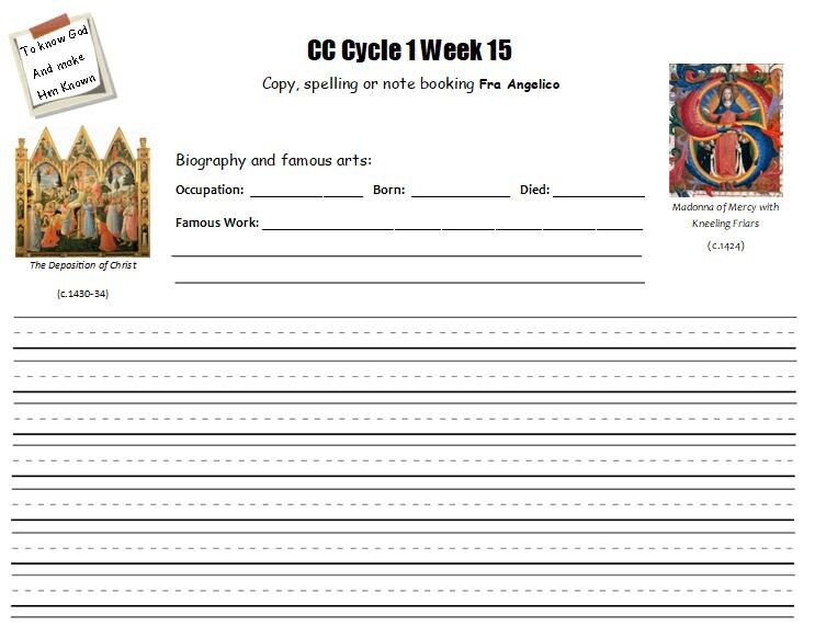 CC Weekly - Hands-on Fine Arts - Cycle 1 - Etsy