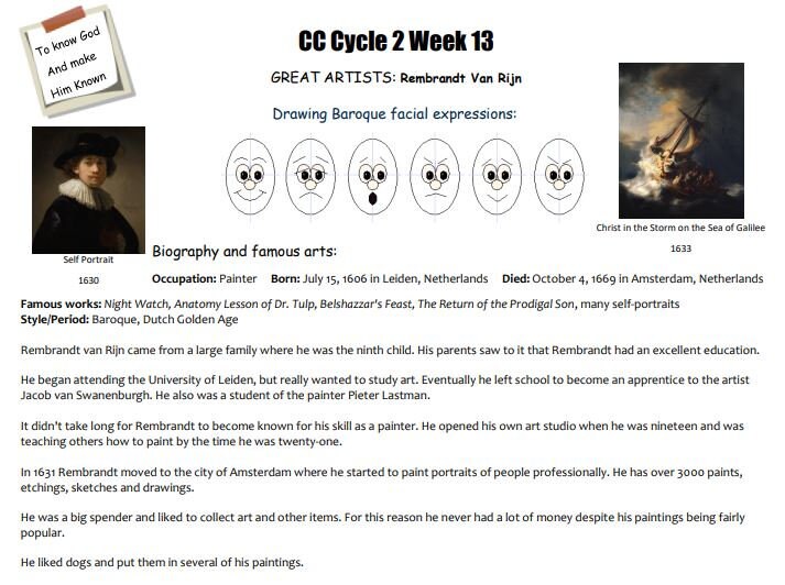 CC Weekly - Hands-on Fine Arts - Cycle 2 - Etsy