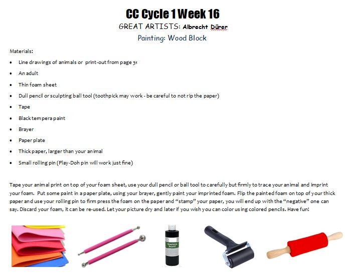 CC Weekly - Hands-on Fine Arts - Cycle 1 - Etsy