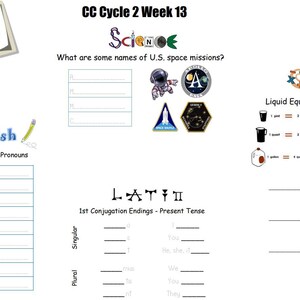 CC Weekly Memory Work - Cycle 2 - Etsy