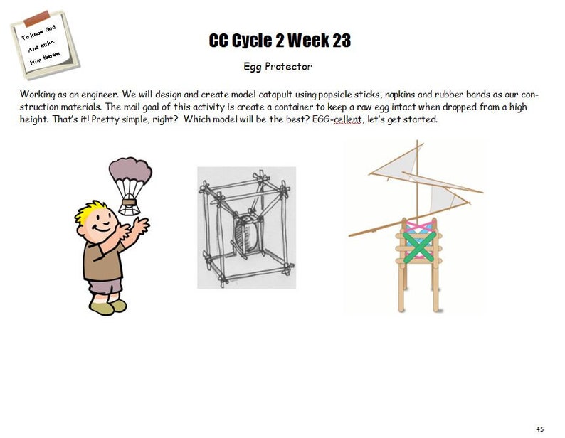 CC Weekly - Hands-on Science - Cycle 2 - Etsy