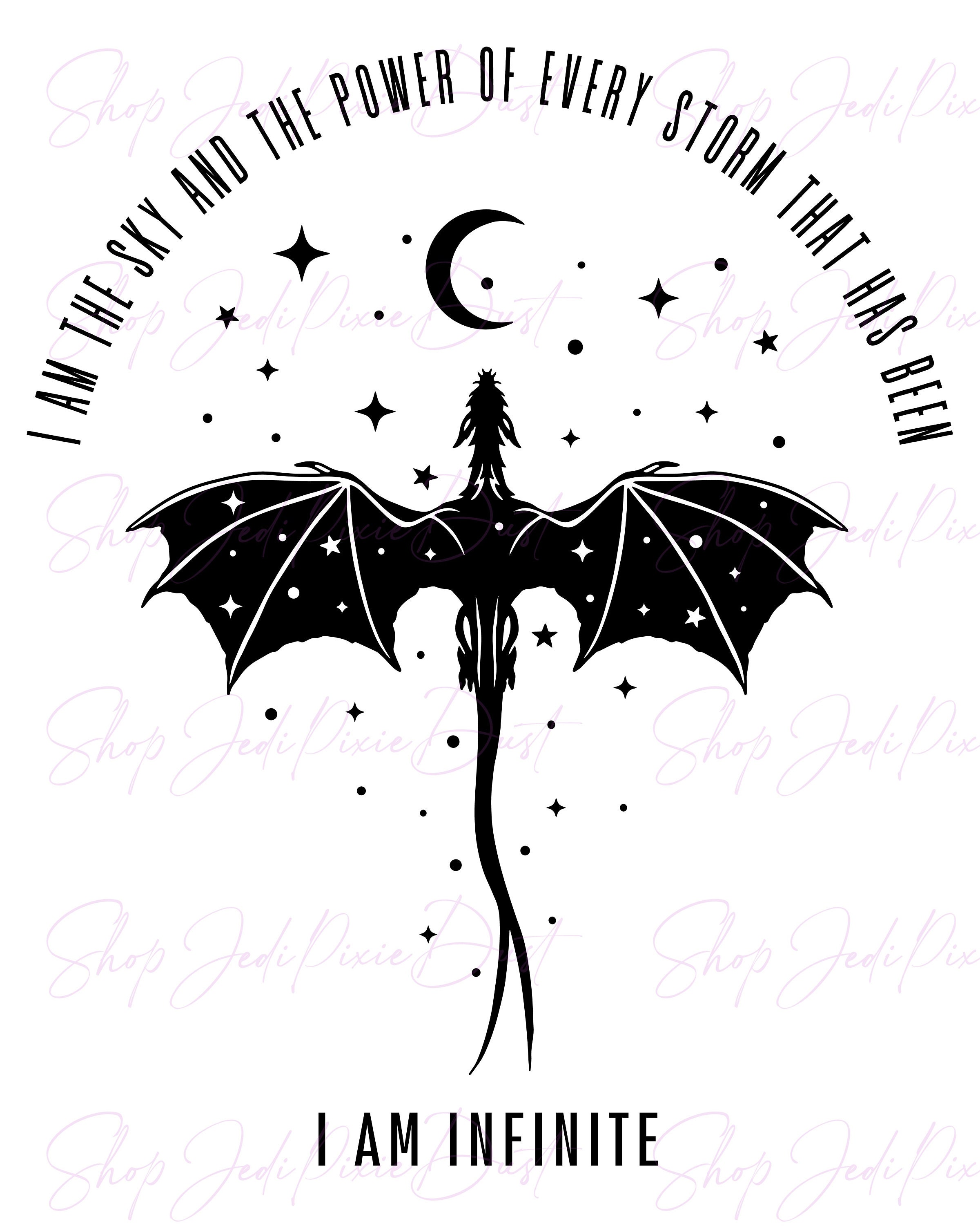 PNG FOURTH WING: I Am Infinite Dragon - Etsy