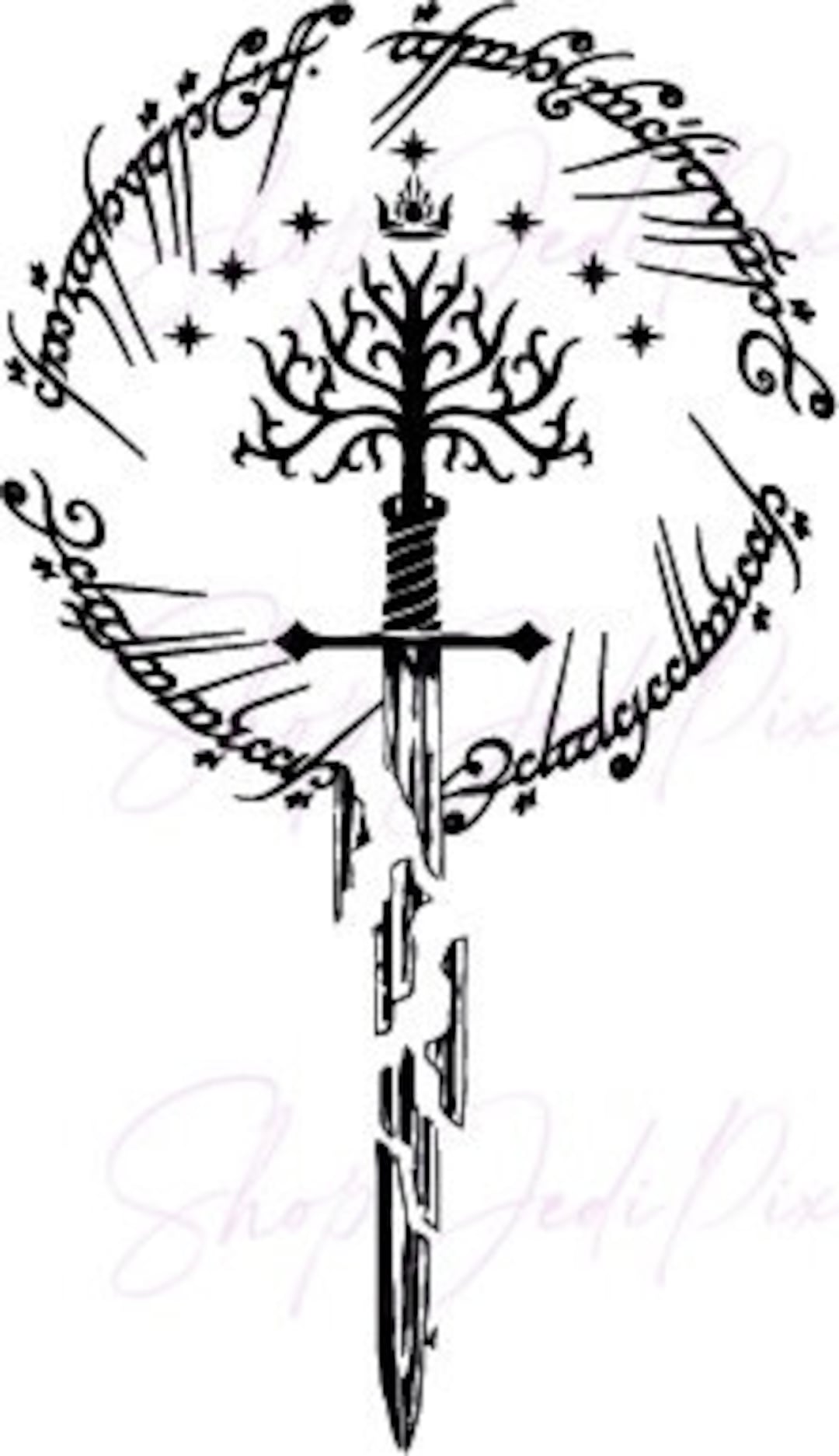 Hobbit: Narsil Sword - Etsy