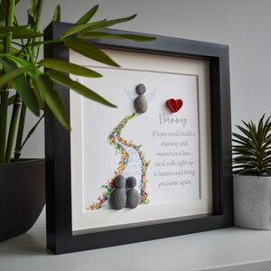Personalised Angel Pebble Art - Bereavement Remembrance Gift ...