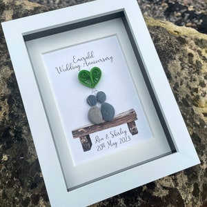 Emerald Wedding Anniversary Gift, 60th Wedding Anniversary Gift ...