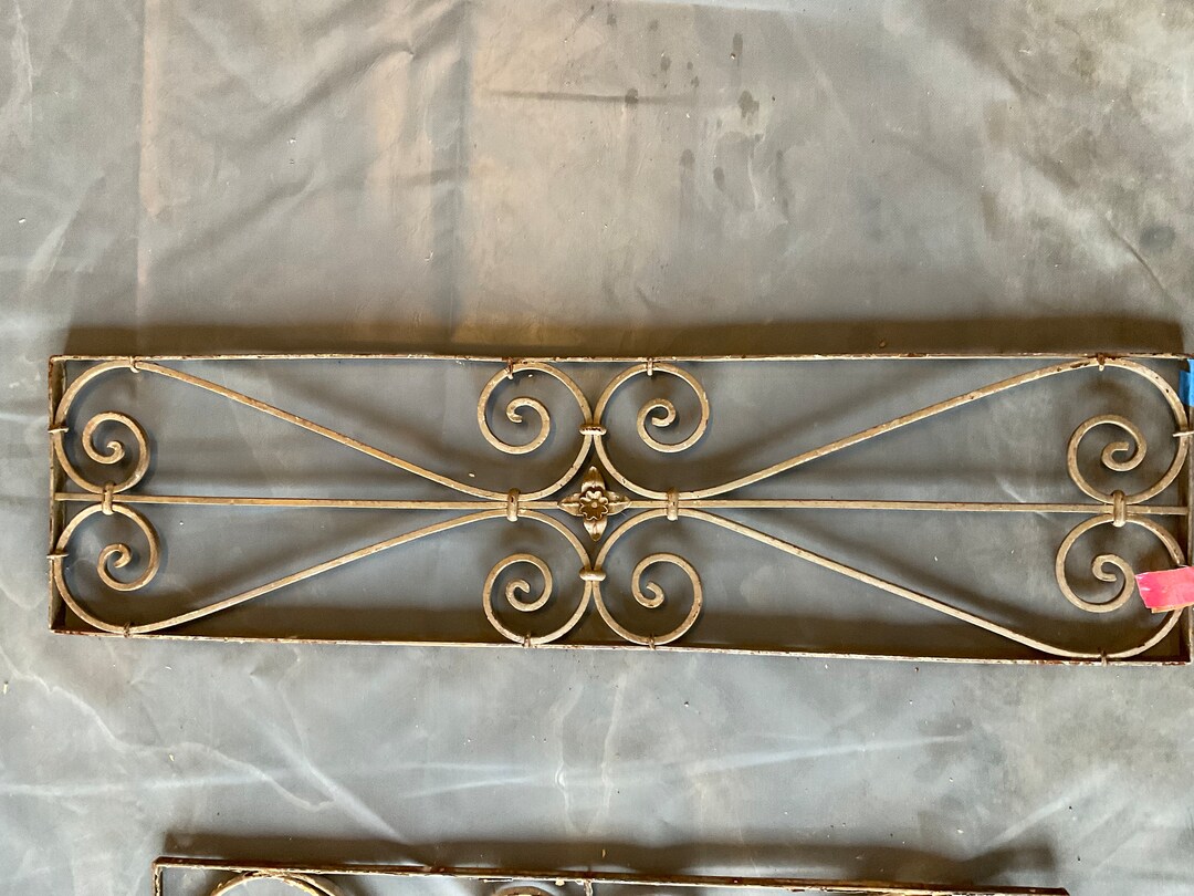 Antique German Wrought Iron Window Treatment #405 - Etsy