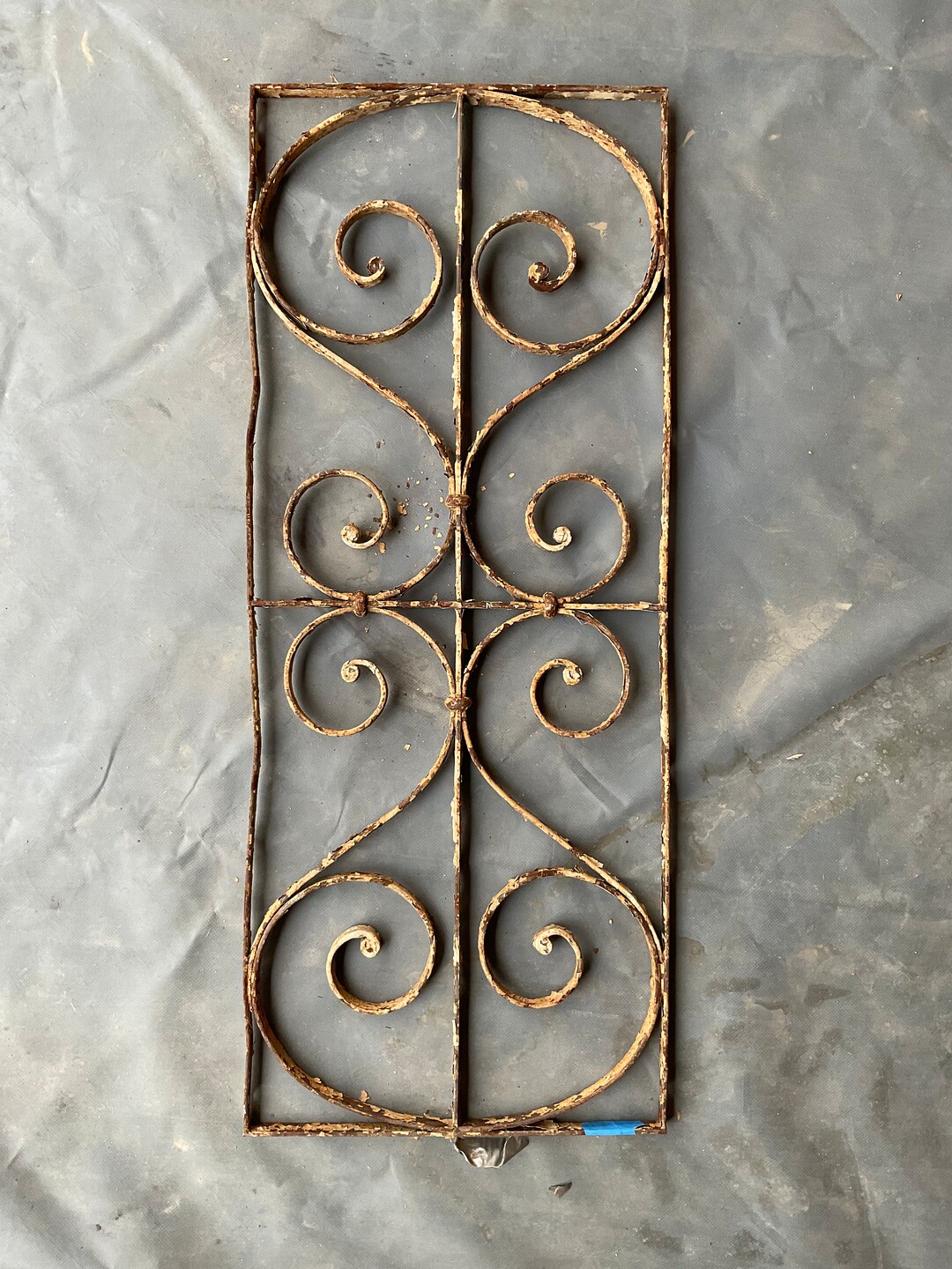 Antique German Wrought Iron Window Treatment #403 - Etsy