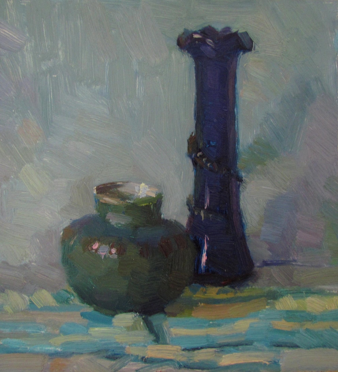 Vase Still Life Oil Painting, Still Life Painting, Kitchen Art, Cup ...