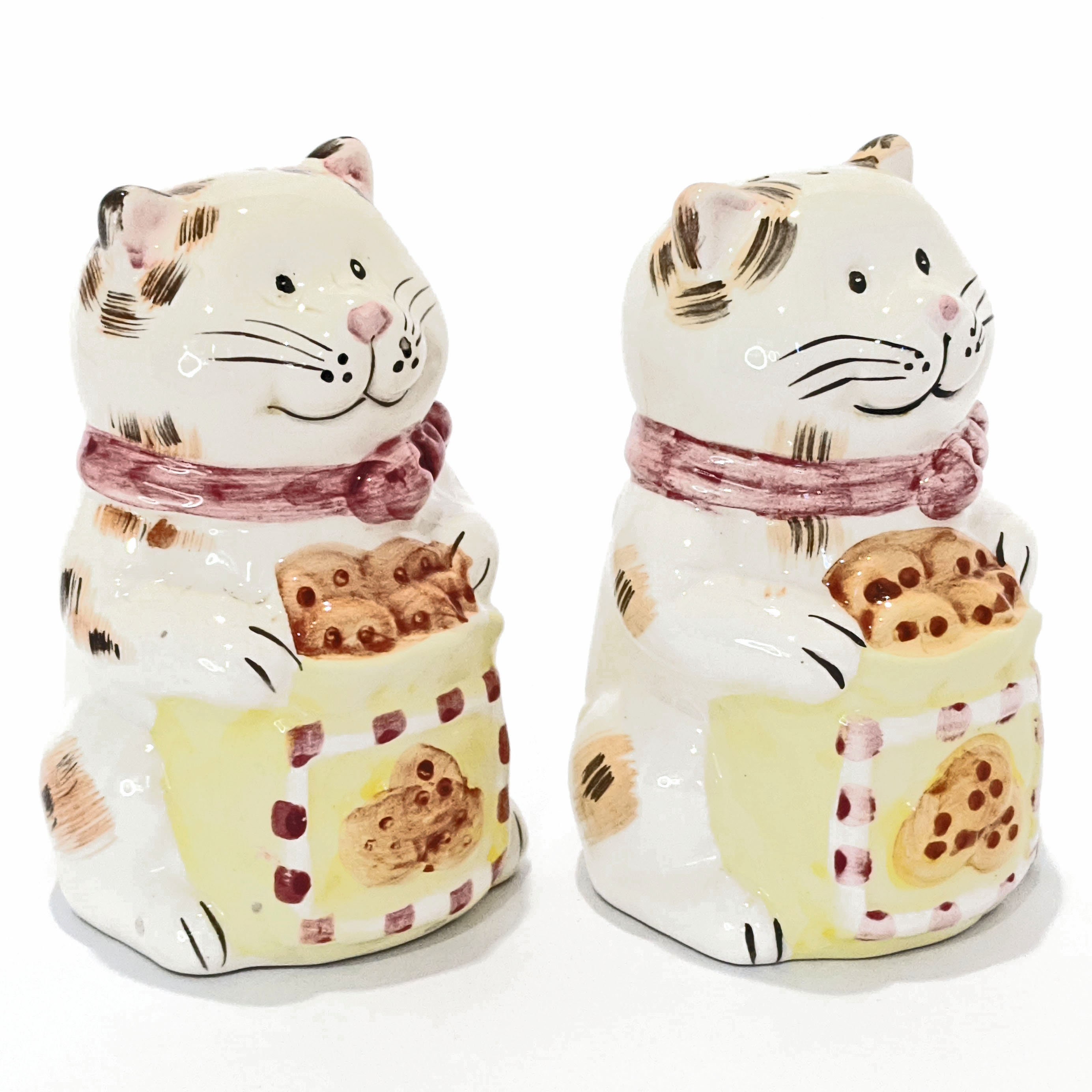 Cat Salt Pepper Cats Ceramic Calico Cats Cookies Novelty Cat Lovers ...