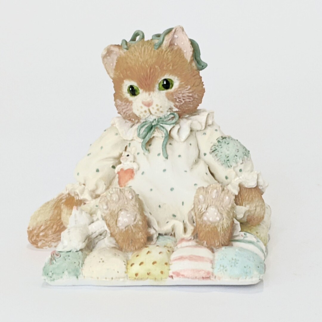 Cat Figurine Yellow Kitten Statue Calico Kittens™ "you'll Always Be ...