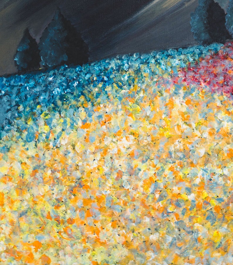 Red Rocks Amphitheatre, Lights of Red Rocks, Painting of Red Rocks - Etsy