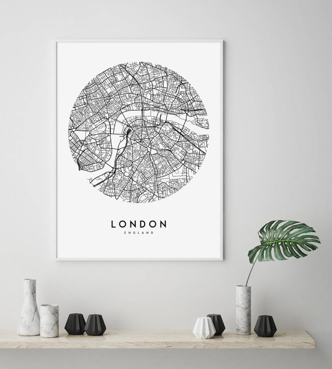 London Map London Print Map Print London Poster London | Etsy