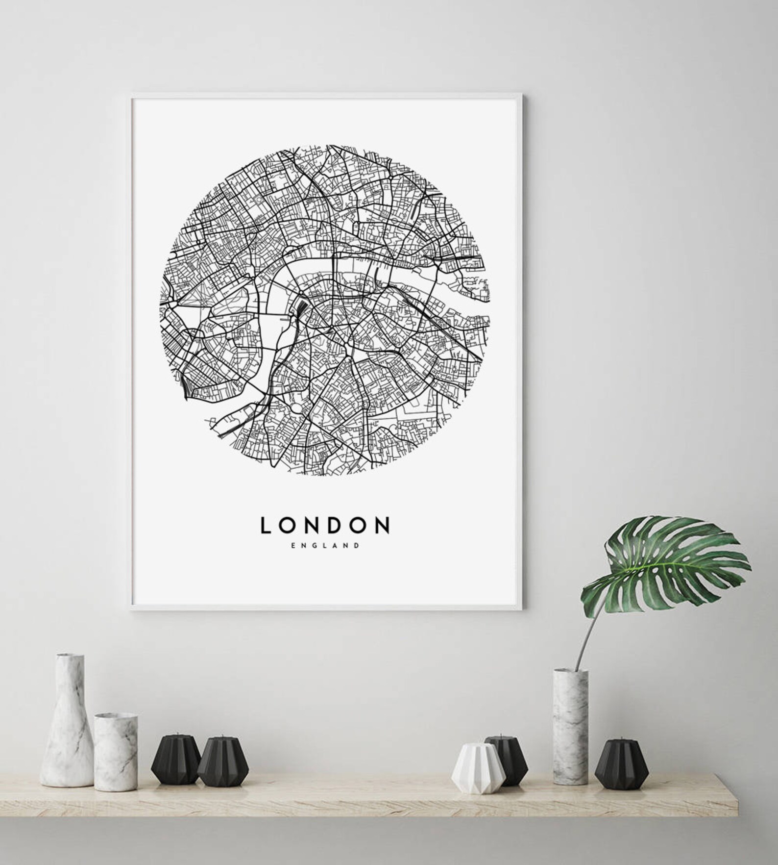 London Map London Print Map Print London Poster London | Etsy