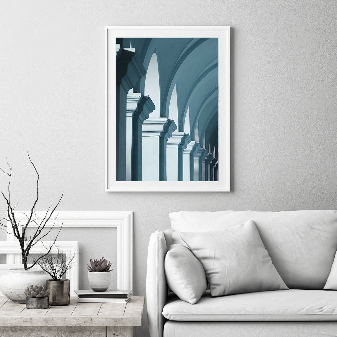 Deep Blue Print Architecture Print Arch Poster Arch Print - Etsy
