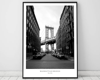 New York Poster Manhattan Art Prints Printable Wall Art | Etsy