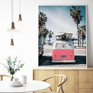 Retro Van Print,beach Life Print,beach Print,living Room Decor,dining ...