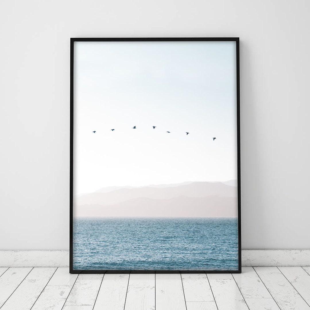 Ocean Poster,ocean Wall Art,pastel Print,minimalist,print,beach and ...