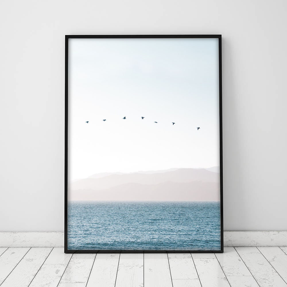 Ocean Posterocean Wall Artpastel | Etsy