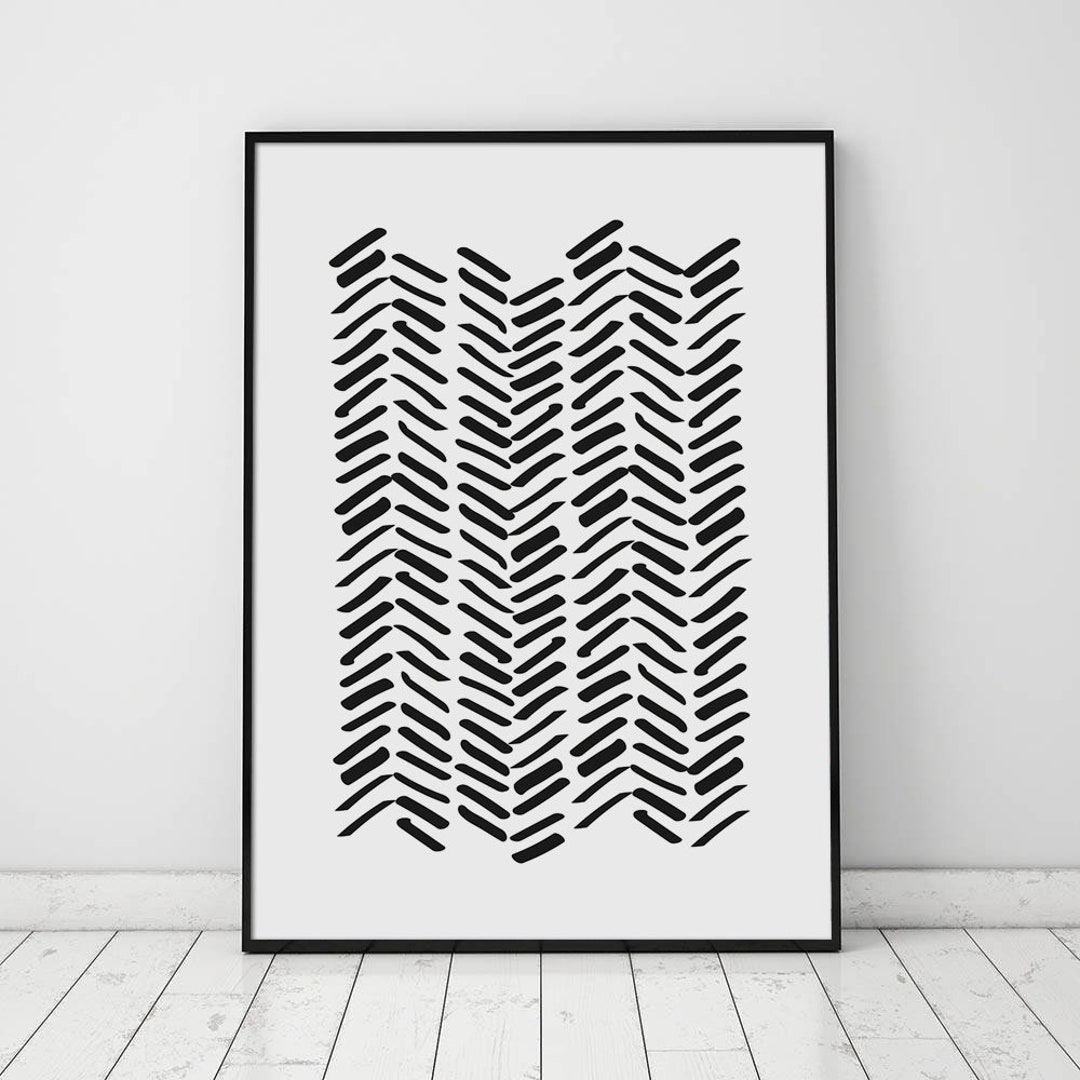 Line Drawing Print, Abstract Drawing Wall Art, Printable Wall Art ...