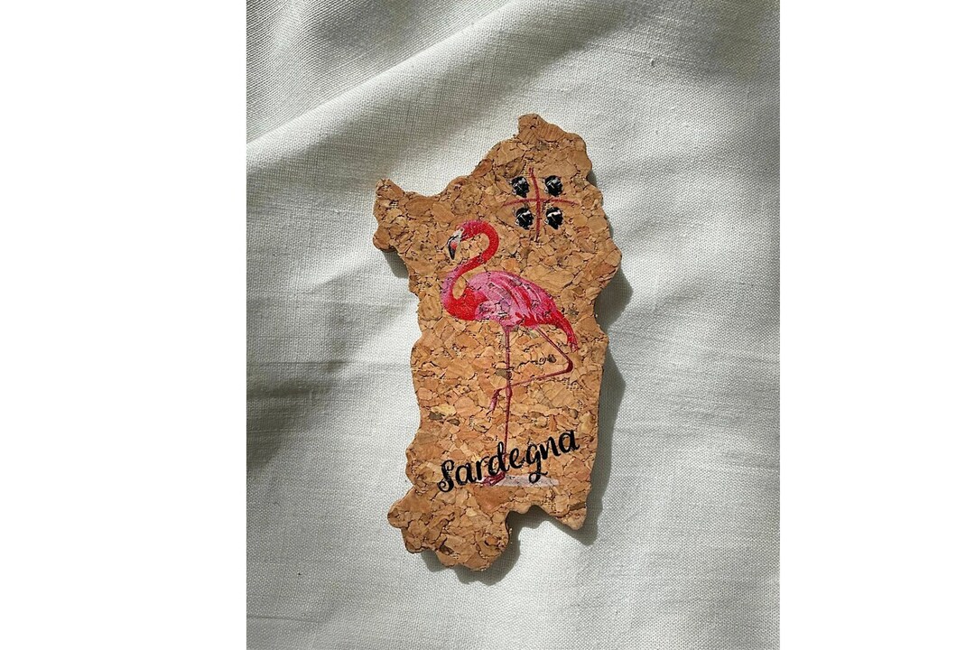Cork Magnet, Sardinia Map Magnet Home Refrigerator Magnet Sardinia ...