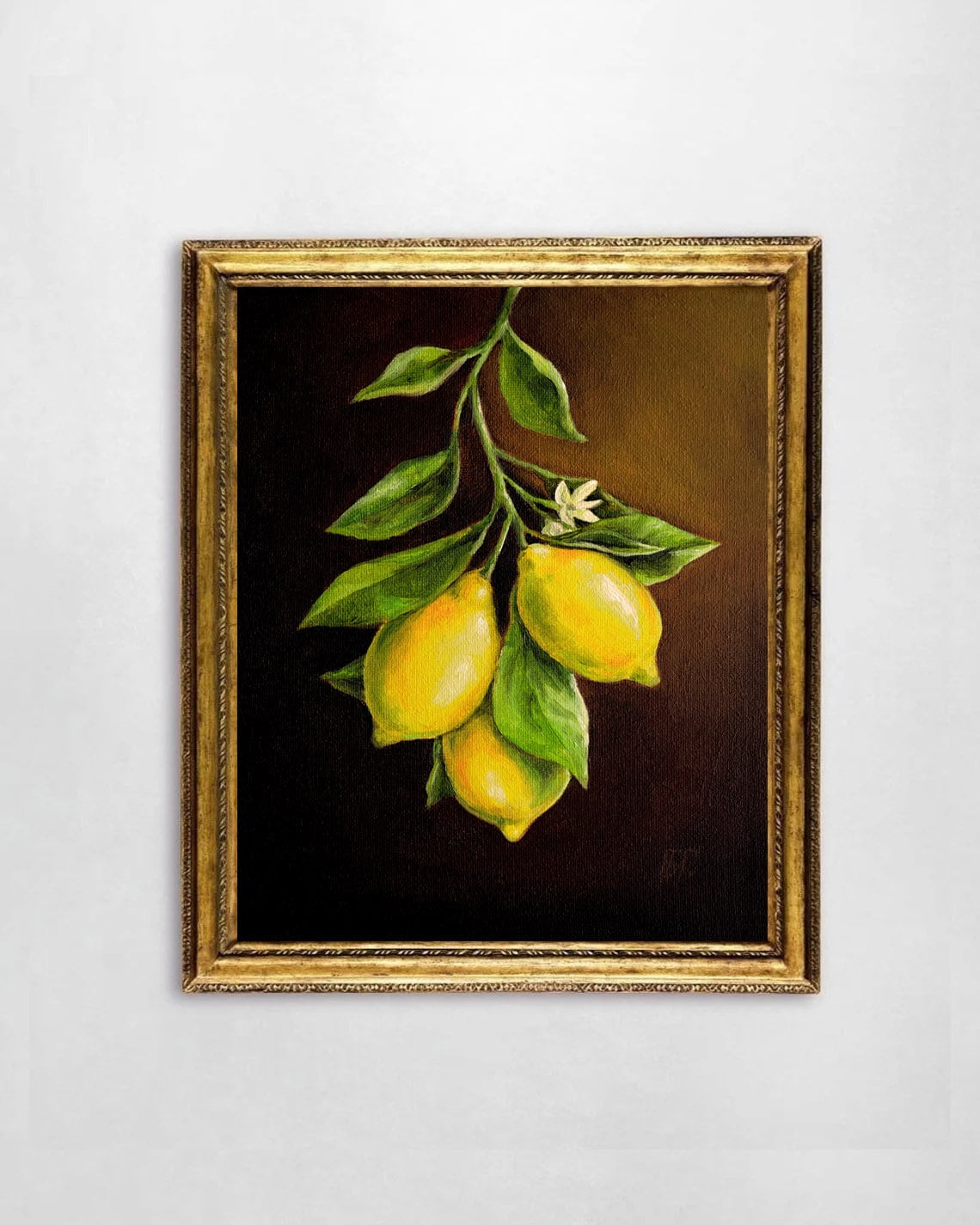 Lemon Oil Painting Lemon Art Print Unframed Lemons Oil Print - Etsy