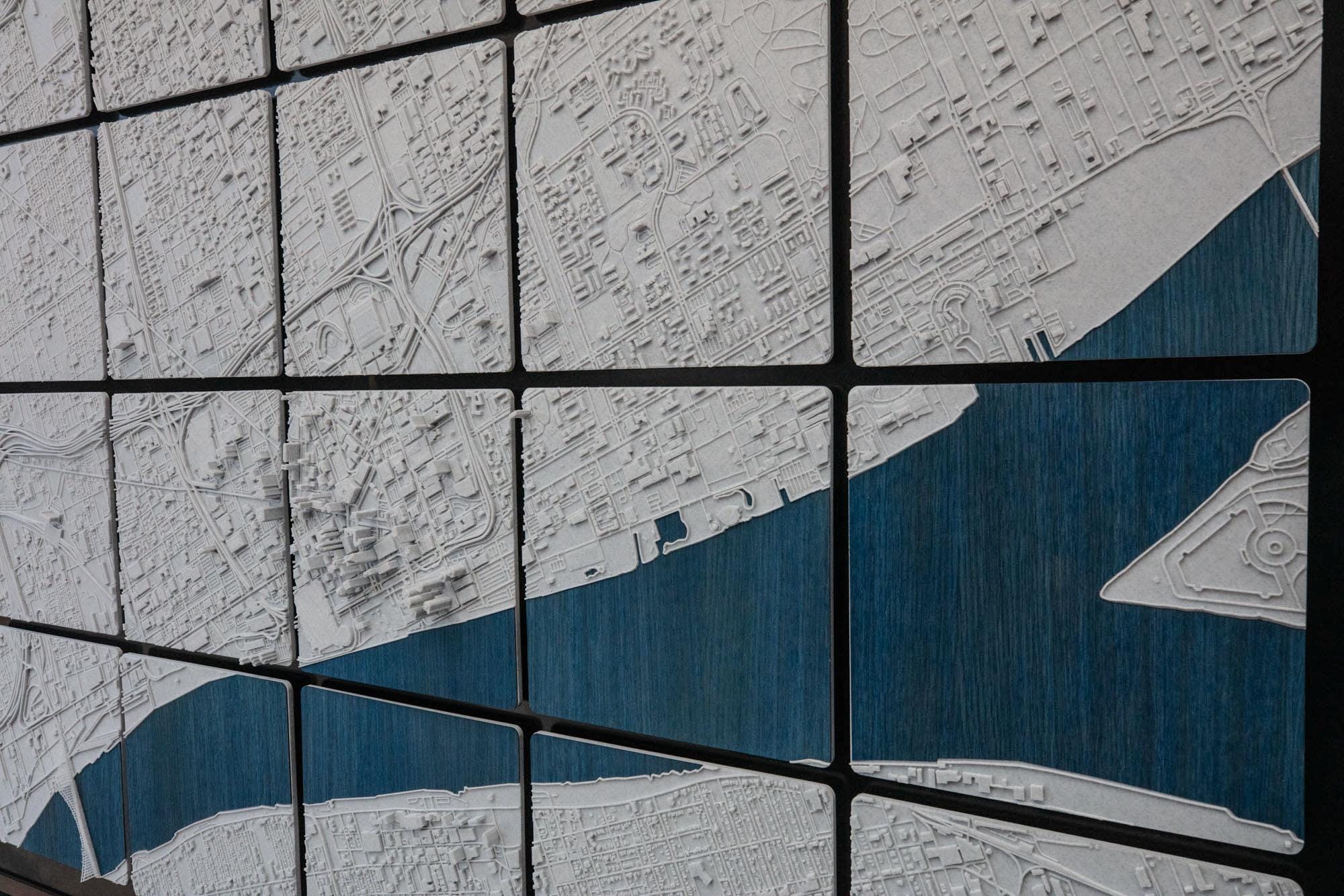 Detroit 3d-map - Etsy