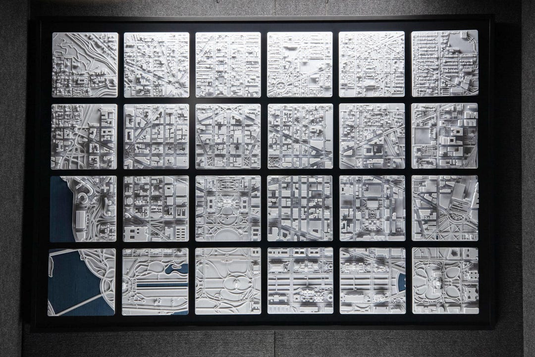 Washington DC 3D Map - Etsy