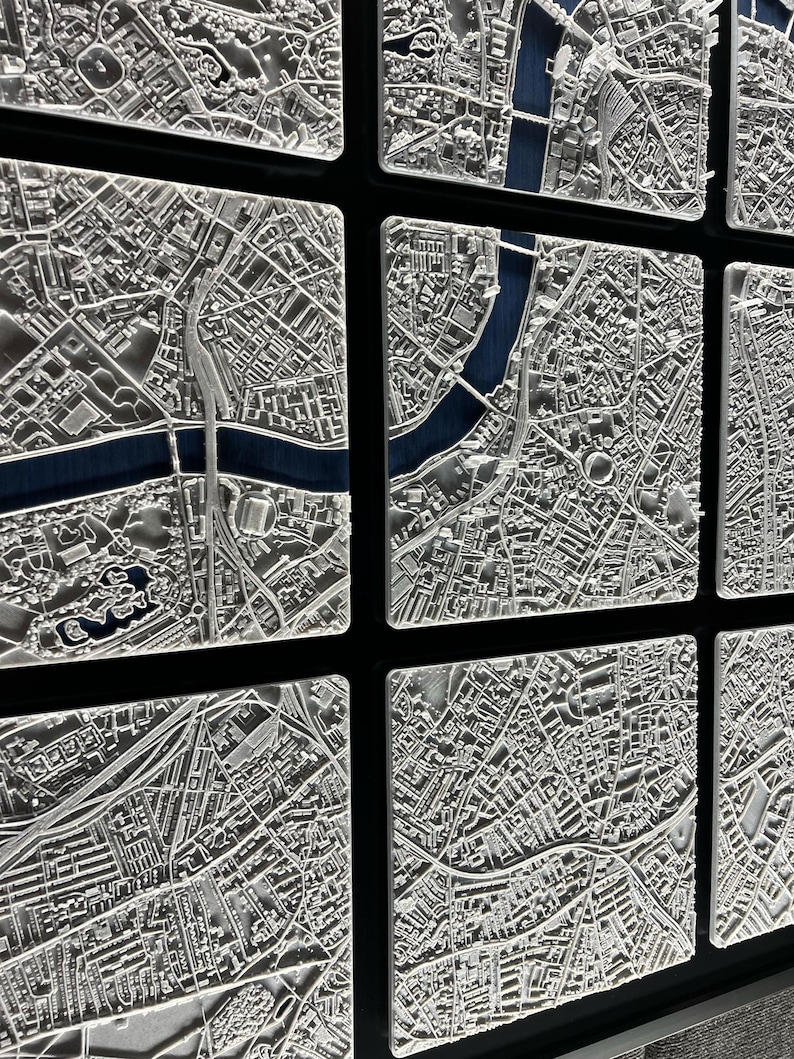 London 3d-printed Map - Etsy