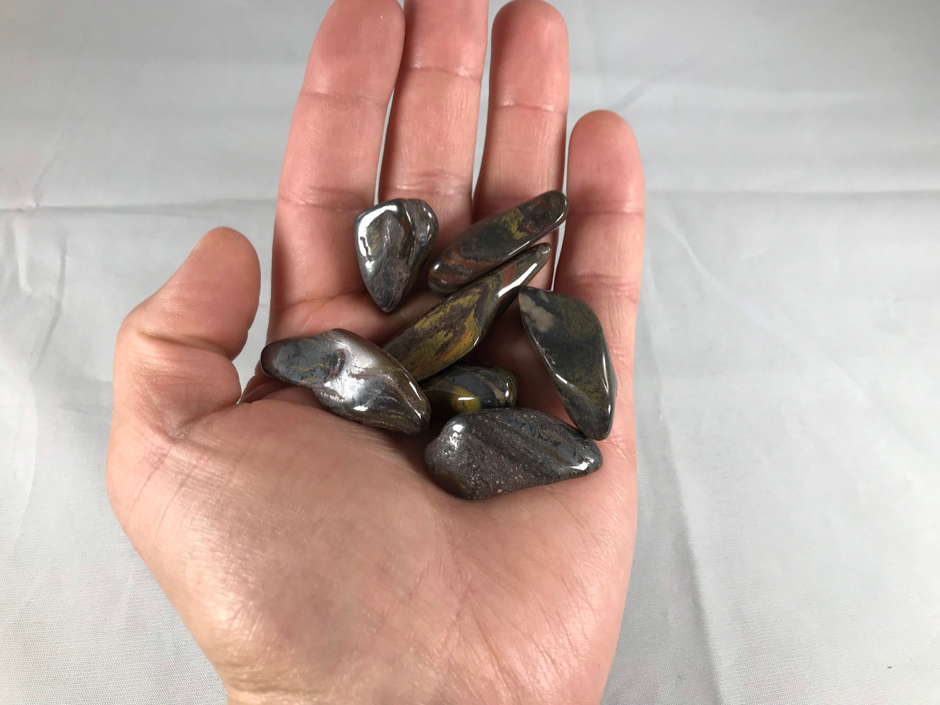 Tigers Iron Large Tumbled Stone / Crystals / Palm / Thumb / - Etsy