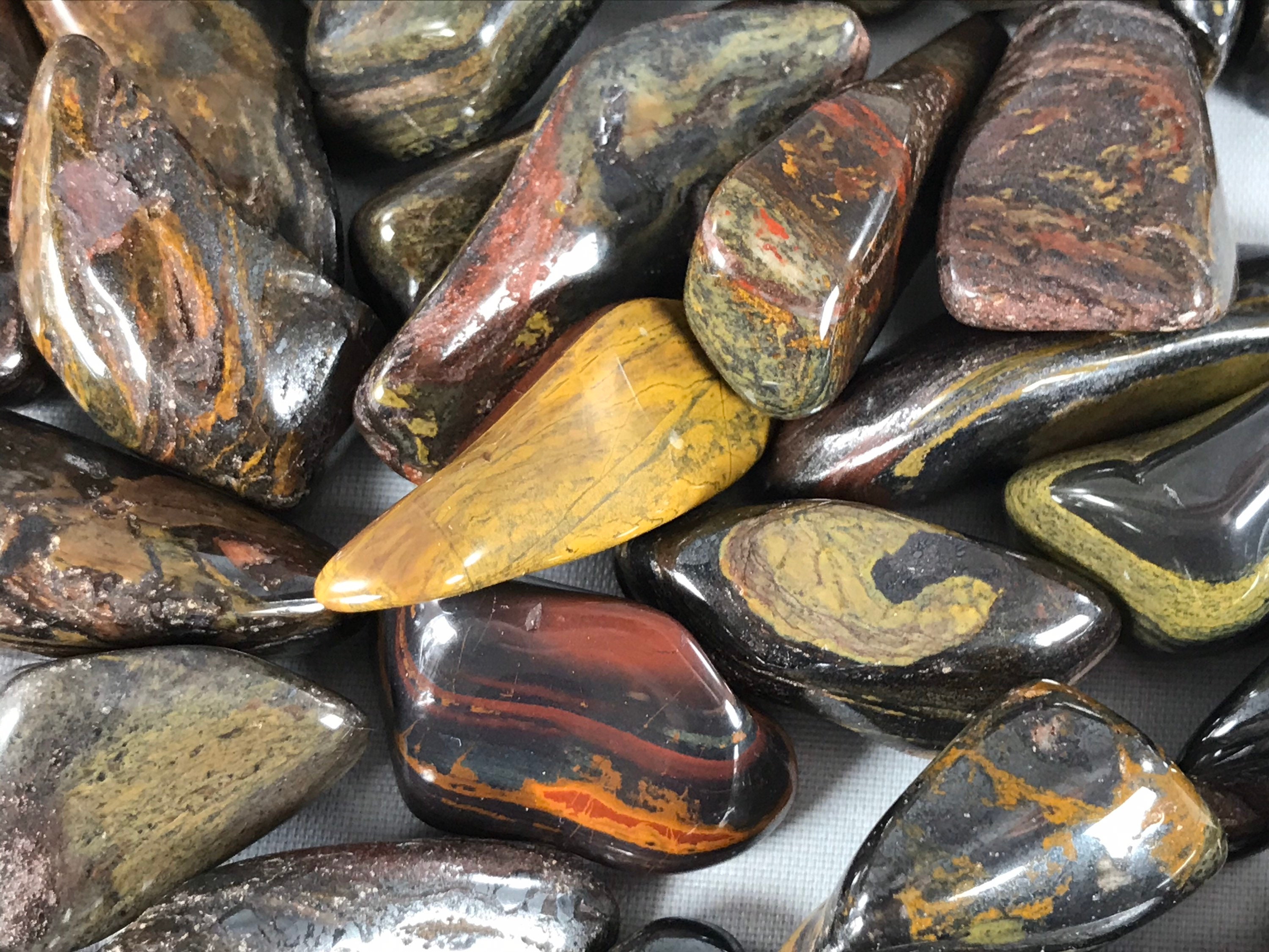 Tigers Iron Large Tumbled Stone / Crystals / Palm / Thumb / - Etsy