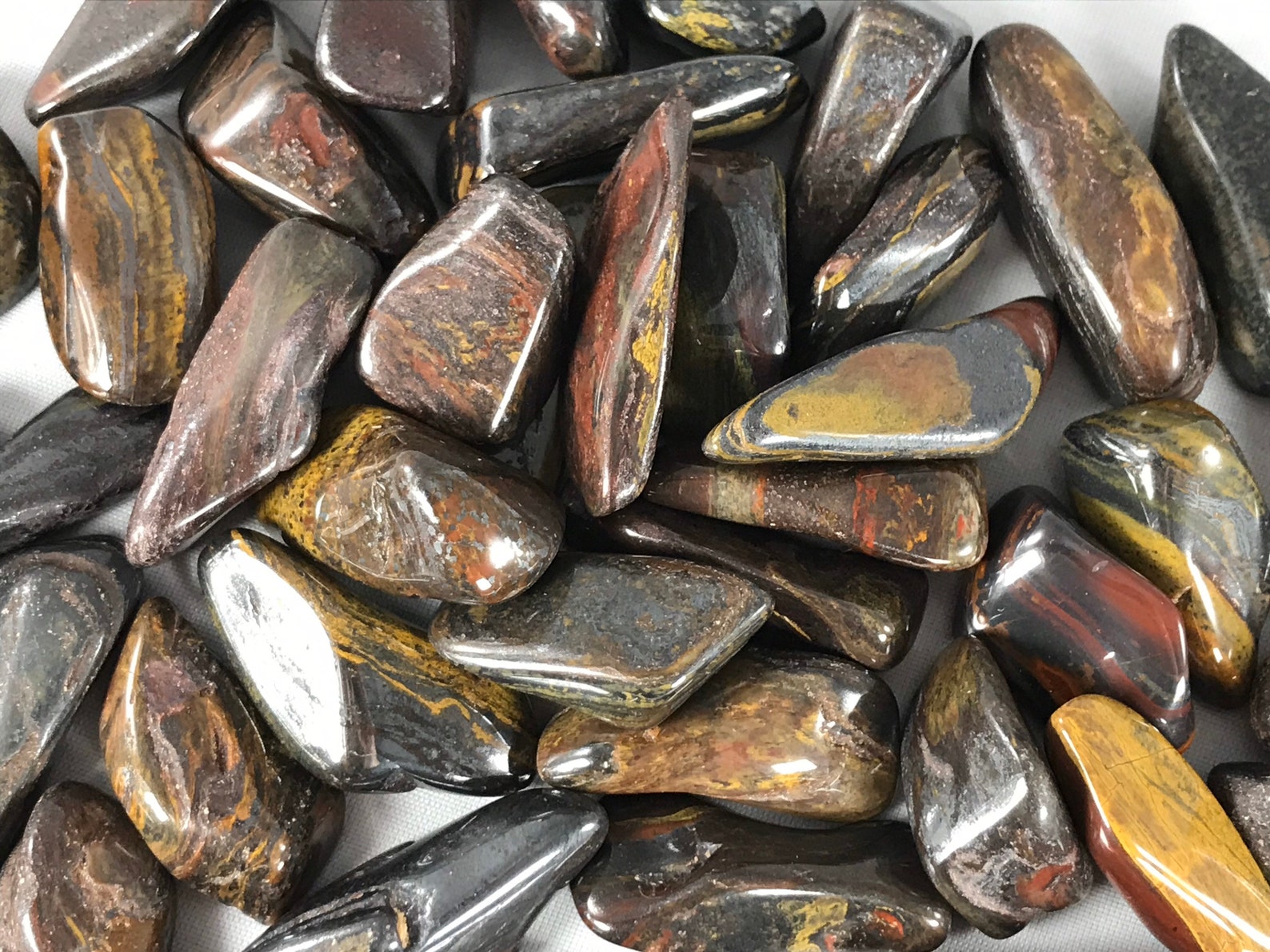 Tigers Iron Large Tumbled Stone / Crystals / Palm / Thumb / - Etsy