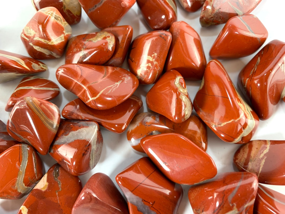 Red Jasper Tumble Stone Bracciated | Tumbled Crystal | Polished Rocks - Etsy UK