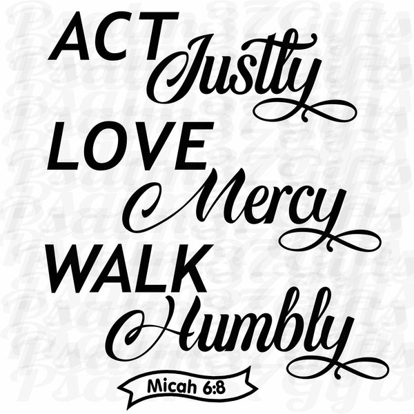Micah 6 8 - Etsy