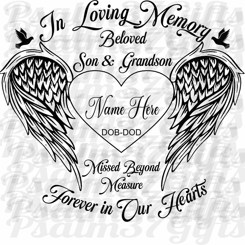 Rip Son Template - Etsy