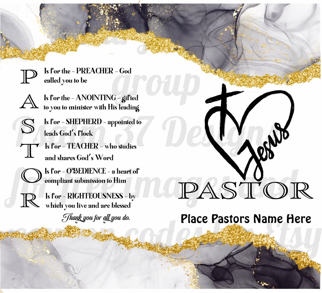 Pastor Appreciation Gift PNG Pdf Jpeg Sublimation Wrap Tumbler Bags ...
