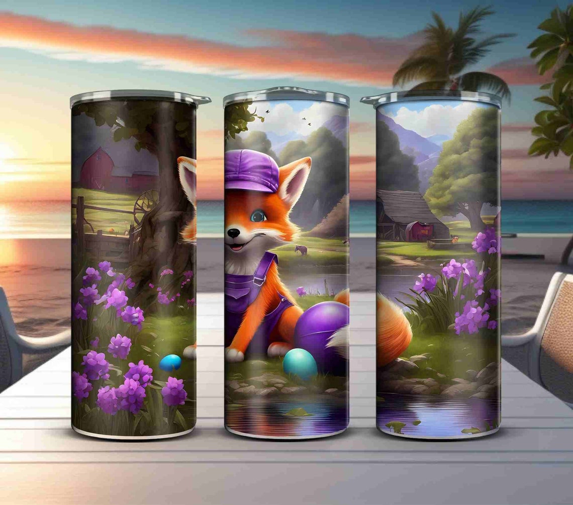 Adorable Baby Fox Png Flowers Sippy Cup Png Baby Bottle Kids Cup Purple ...