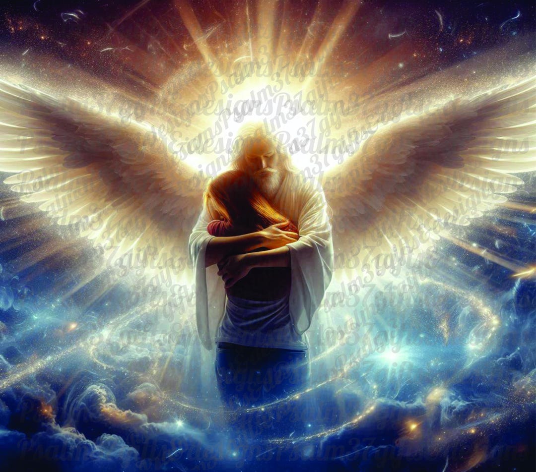 Hug From Jesus Prophetic Art Prayer Warrior Praying God Hug Holy Spirit ...