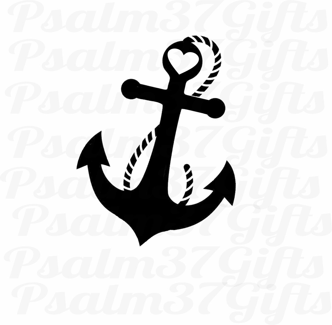 Anchor SVG File for Cricut Silhouette Cutting Machines Cricket - Etsy