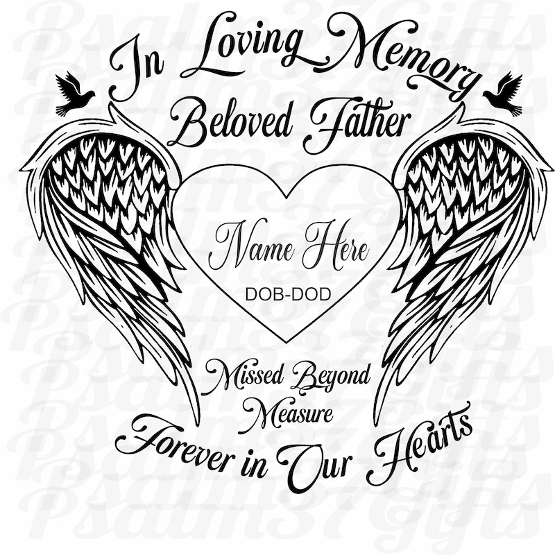 Dad Memorial Svg - Etsy