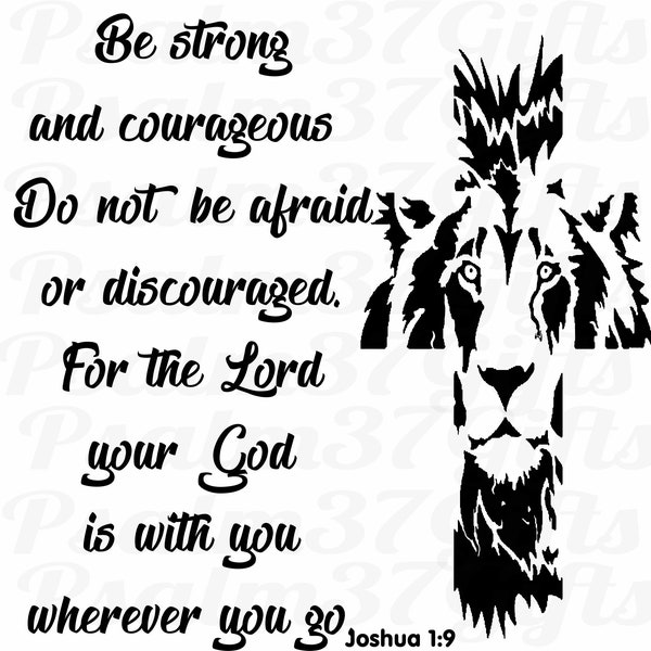 Joshua 1 9 Svg - Etsy