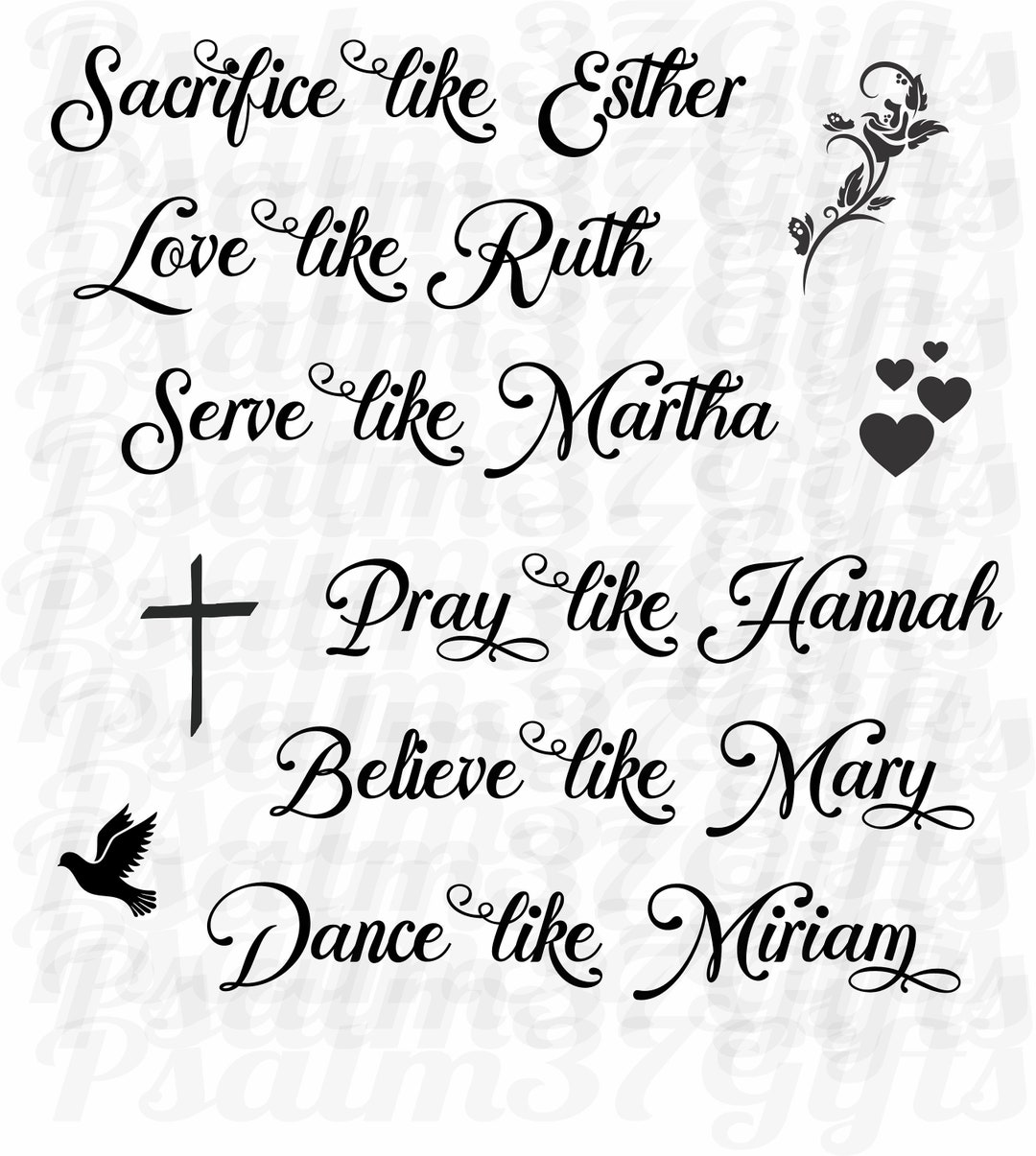 Ladies of the Word Svg Women of the Bible Svg Ruth Svg Miriam Svg ...