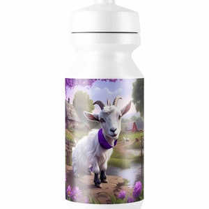 Baby Goat Purple Daisies Png 20 0z Skinny Tumbler Wrap Country Setting ...